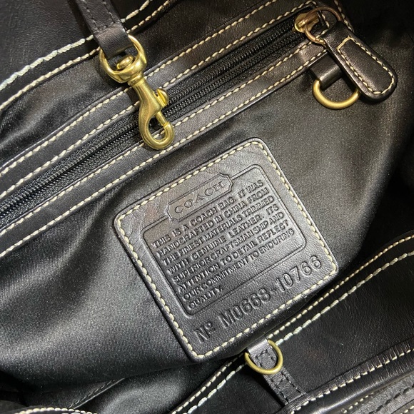 Coach | Bags | Coach Vintage Euc Signature Jacquard Canvas And Leather ...